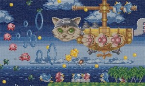 Video Game Cross Stitching by Per Fhager - Nerd Crafting